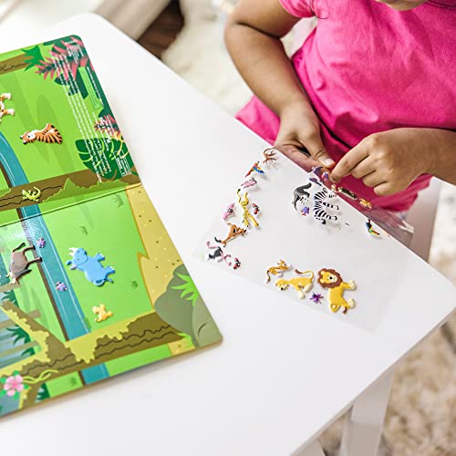 Melissa & Doug Puffy Sticker Play Set: Safari - 42 Reusable Stickers ...
