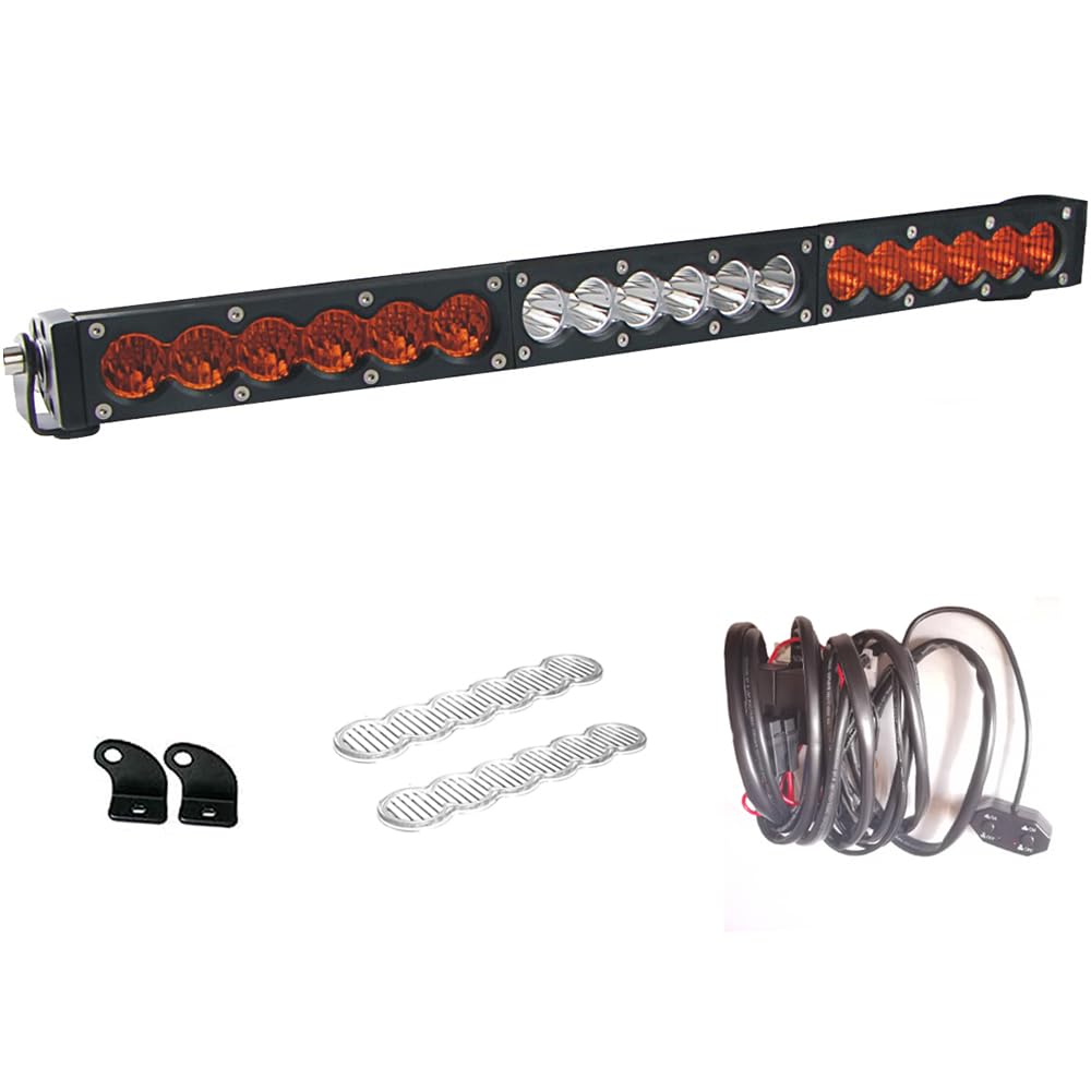 Single Row LED Light Bar 20" White Amber Yellow Combo Headlight Fog ...