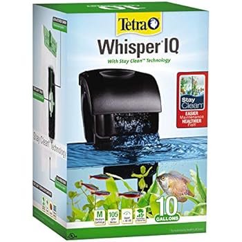 Tetra Aquarium Power Filter, Whisper PF10 for 5-10 Gallon Fish Tanks ...