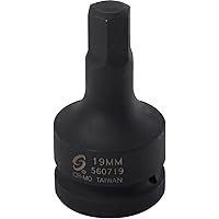 Amazon.com: Sunex 560719 1-Inch Drive 19mm Hex Driver Socket : Tools ...