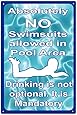 Amazon.com: Pixy Ink Absolutely No Swimsuits Allowed in Pool Area Funny ...