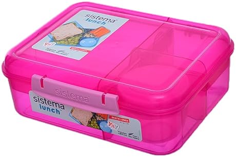 سعر Sistema bento lunch box 1.65 l, pink فى مصر | بواسطة امازون مصر ...
