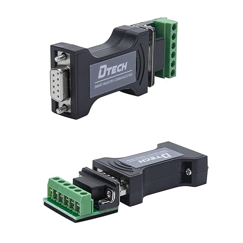 DTECH RS232 to RS485 RS422 Converter 2 Pack Bi-Directional RS-485 to RS ...