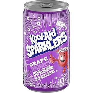 Amazon.com : Kool-Aid Sparklers Grape Soda, Caffeine Free, 7.5 fl oz ...