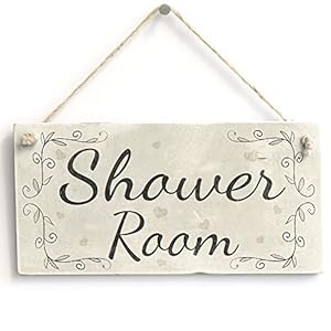 Shower Room - Handmade Vintage Home Decor Wooden Door Sign / Plaque For ...