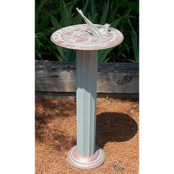 Amazon.com: BestNest Rome Father Time Sundial and Baluster Pedestal ...