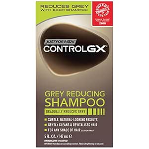 Amazon.com : Just For Men Control GX Grey Reducing Shampoo, 5 Fluid ...