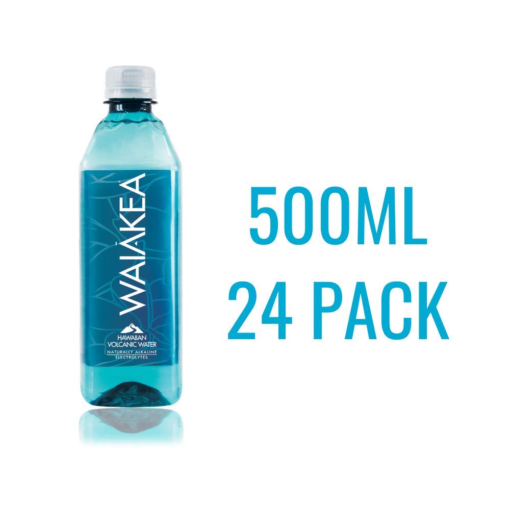 Waiakea Hawaiian Volcanic Alkaline Water 500mL (Pack of 24): Amazon.co ...