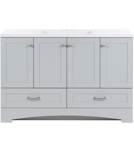 48 Bathroom Vanity With Sink Bilston 48 In. Single Sink White Bath ...