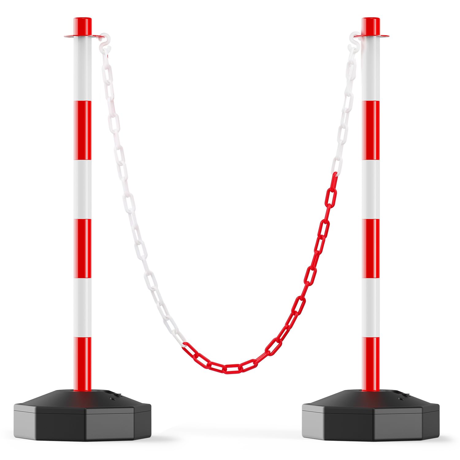 RoadHero 2 Pack Traffic Delineator Post Cones with Fillable Base ...