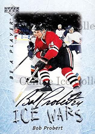 Amazon.com: (CI) Bob Probert Hockey Card 1995-96 Be A Player Auto (base ...