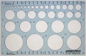 1 to 45mm Metric Circle Circles Shapes Figure Drawing Drafting Template ...