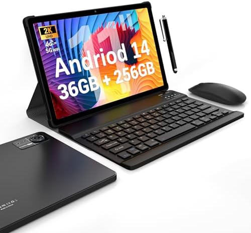 FASTWD Android 14 Tablet 11 Inch Tablet 36GB RAM + 256GB ROM (1TB TF ...