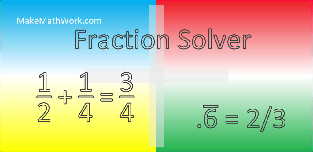 Fraction Solver:Amazon.com:Appstore for Android