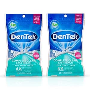 Amazon.com : DenTek Complete Clean | Fresh Mint | Easy Reach Angled ...