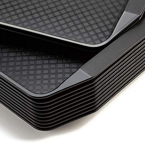 Eslite Plastic Fast Food Serving Tray,16.95 by 11.82-Inch,Set of 12 ...