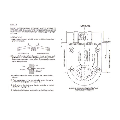Guard Security Heavy Duty Jimmy Proof Deadbolt Door Lock, Silver ...