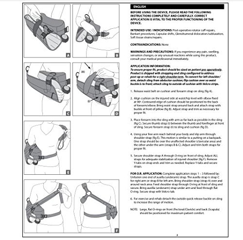 DonJoy UltraSling IV Shoulder Support Sling, Large Vehicles Parts ...