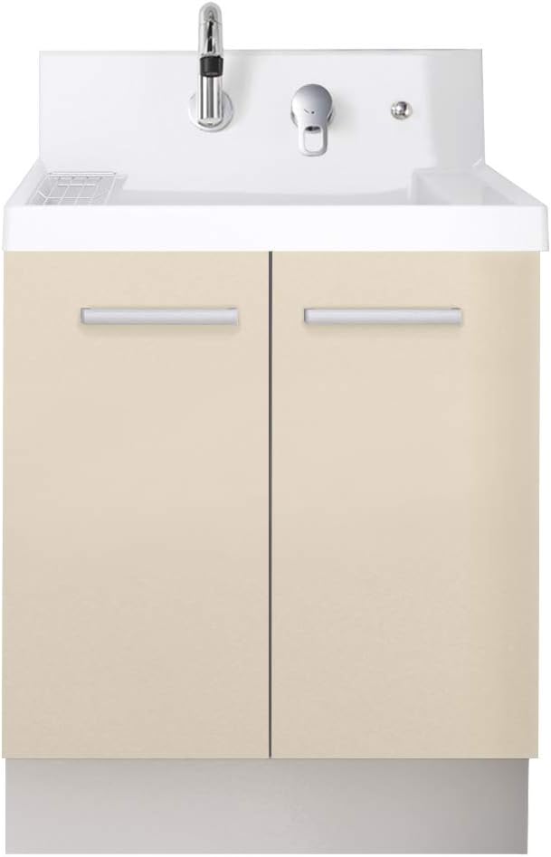 Amazon | LIXIL(リクシル) INAX 洗面化粧台 K1シリーズ シングルレバーシャワー水栓 扉タイプ ライトベージュ 間口600mm K1N5-605SY/HV2H | DIY ...