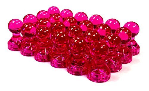 24 Pink Magnetic Push Pins Perfect Magnets For Fridge Calendars ...