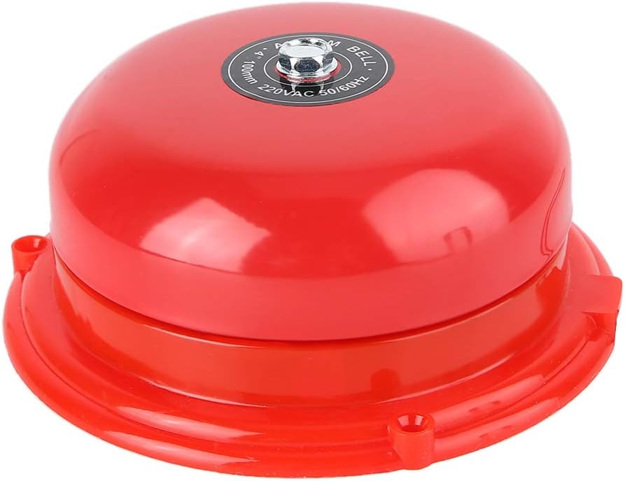 4 inches Fire Alarm Bell, 100db Metal Fire Control Internal Strike Type ...