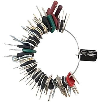 Amazon.com: Construction Equipment Master Keys Set-Ignition Key Ring ...