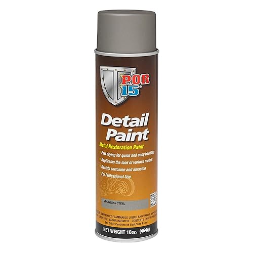 POR-15 Detail Paint - Stainless Steel - 16 fl. oz. - Metal Restoration ...