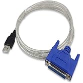 StarTech.com 6 ft / 2m USB to DB25 Parallel Printer Adapter Cable - 2 ...