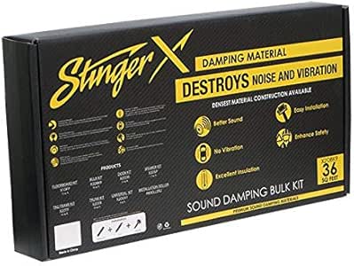 Amazon.com: STINGER X X2DBK9 X Car Noise Deadening Material Bulk Pack ...