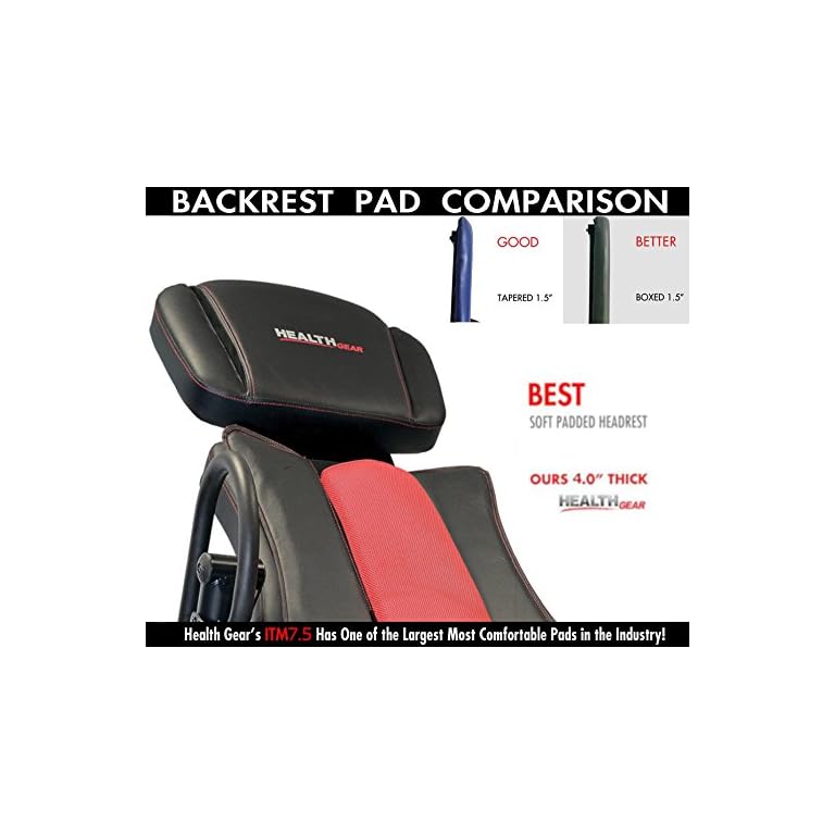 Health Gear ITM7.5 Big & Tall Inversion Table - 400 lbs, 5'1" - 7'0"