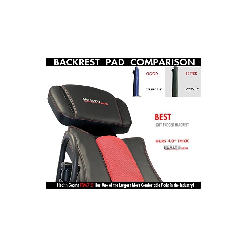 Health Gear ITM7.5 Big & Tall Inversion Table - 400 lbs, 5'1" - 7'0"