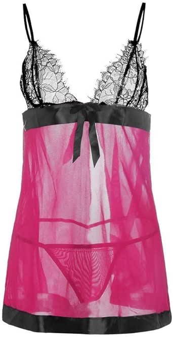 Lencería Sexy Encaje Mujeres Pijamas De Seda Satinada Ropa De Dormir Lencería Tallas Grandes