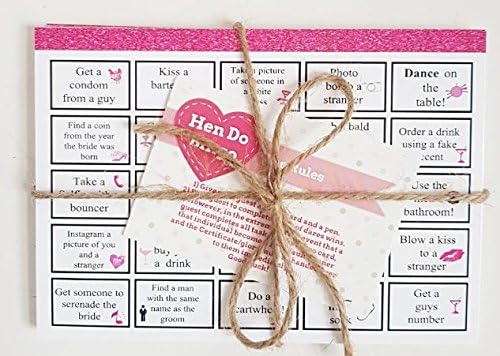 Hen Do Bingo: Hilarious Hen Party Dare Game including 20 Professionally ...