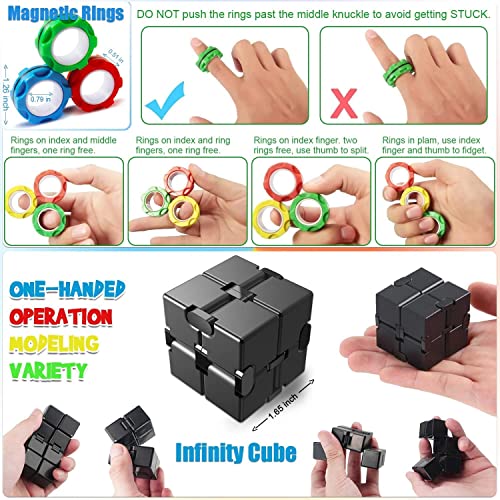 Fidget Toy Pack for Kids Adults, 6 PCS. Sensory Fidget Toys Set ...