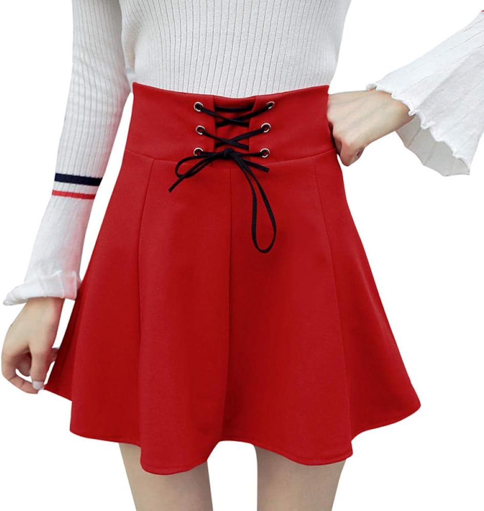 Kurzer Rock Damen Sommersexy Frauenrock Bandage Hohe Taille Faltenrock ...