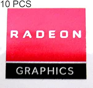10 Pieces of Original Radeon Graphics Sticker 18 x 19mm / 11/16" x 3/4 ...