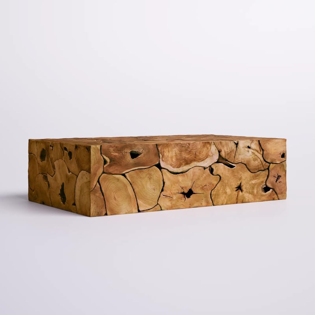 **ITEM HAS SOME DAMAGE** Posh Pollen Palmdale Outdoor Teak Root Coffee ...