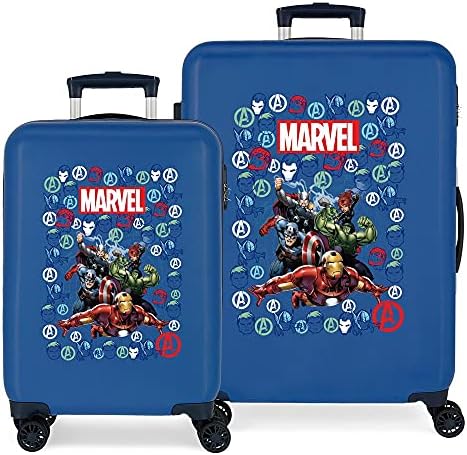Marvel Avengers Team Luggage- Luggage Set, 48x68x26 cms, Azul price in ...