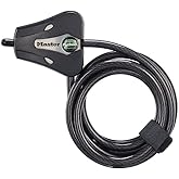 Amazon.com: Master Lock Black Python Bike Lock with Key, Adjustable ...