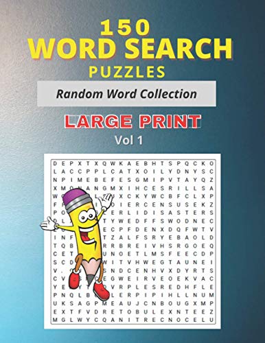 150 WORD SEARCH PUZZLES - RANDOM WORD COLLECTION LARGE PRINT: Nafton ...