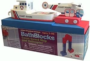Amazon.com: BathBlocks Bathtime Consruction Building Toy - Coast Guard ...