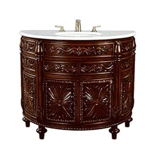 42" Half Round Vanity Set with Large Faucet - Bathroom Vanities ...