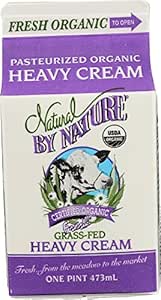 Natural By Nature, 100% Organic Heavy Cream, 16 Oz: Amazon.com: Grocery ...