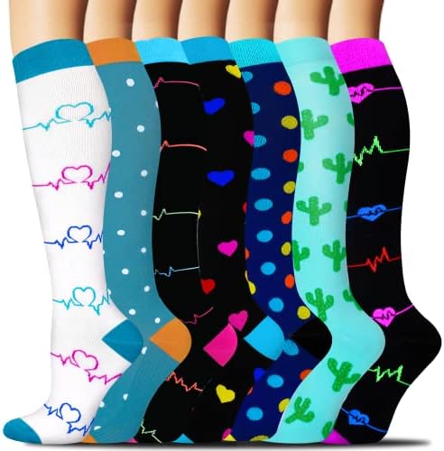 FuelMeFoot Compression Socks for Men & Women 20-30mmHg-Graduated ...