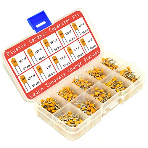 Ceramic Capacitor Assortment Kit - Set of 600 Small Assorted Capacitors ...