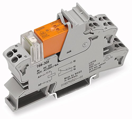115VAC WAGO 788-507 POWER RELAY DIN RAIL 16A tillescenter Controls & Indicators Industrial ...