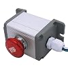 mxuteuk 22mm Stainless Steel Metal Latching Emergency Stop Push Button ...