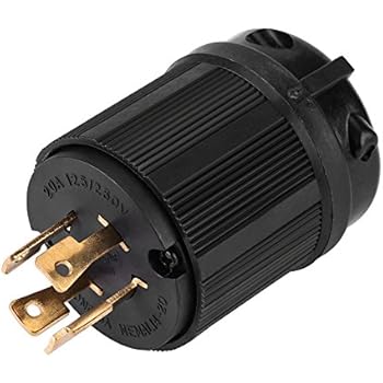 Amazon.com: NEMA L14-20P 20 Amp 125/250 Volt Twist Lock Male Plug USA 3 ...