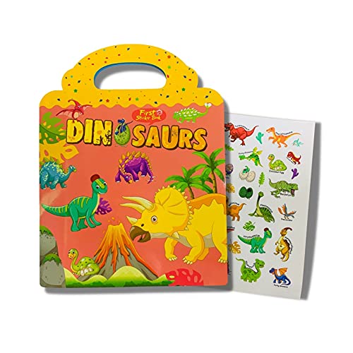 nidezon Reusable Sticker Books,Dinosaurs Sticker Toys for Kids Age 2-5 ...