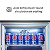Advanics 20 Inch Wide Built in Beverage Refrigerator with Glass Door ...